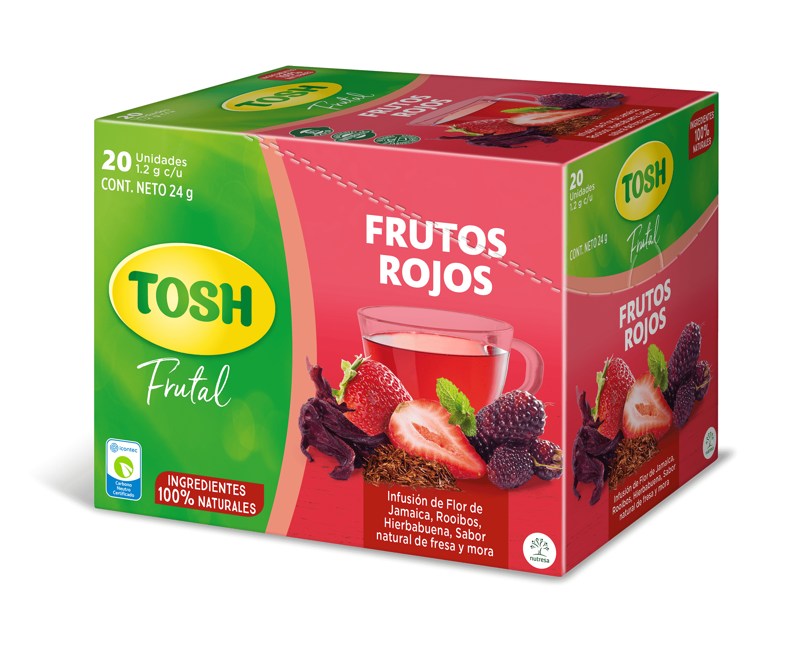 Infusión frutal frutos rojos - TOSH - Cuídate, no te castigues