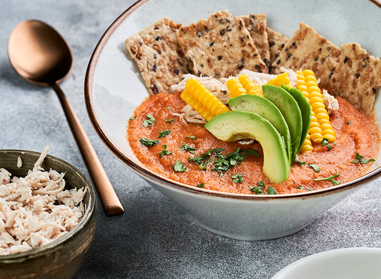Sopa de tomate con snaks TOSH - TOSH - Cuídate, no te castigues